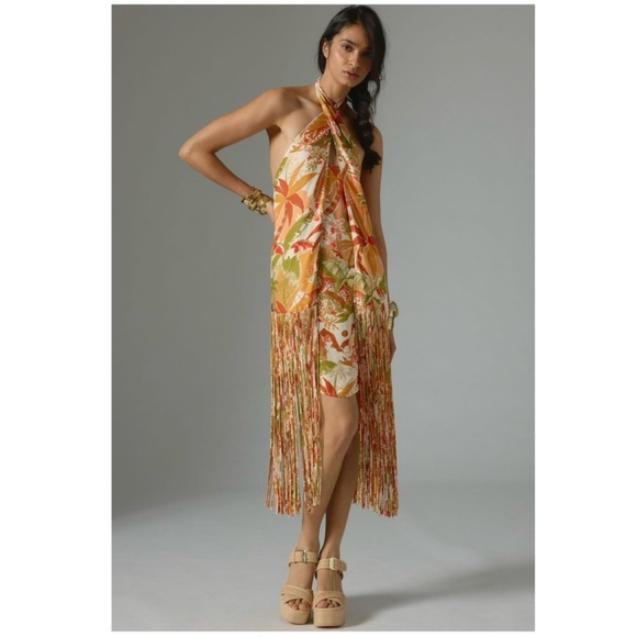 FARM Rio | Dresses | Farm Rio Leopard Sand Forest Dress Sand Medium ...